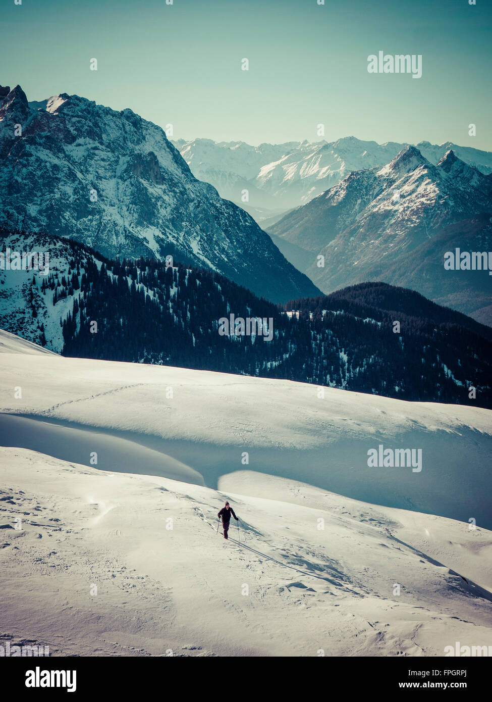 Ski touring snowshoeing in hi-res stock photography and images - Alamy