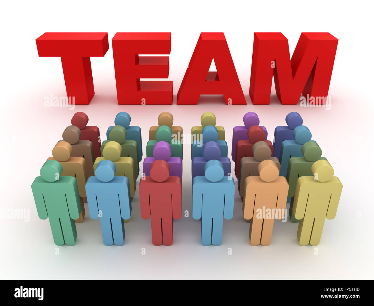 Team concept , This is a computer generated and 3d rendered picture ...