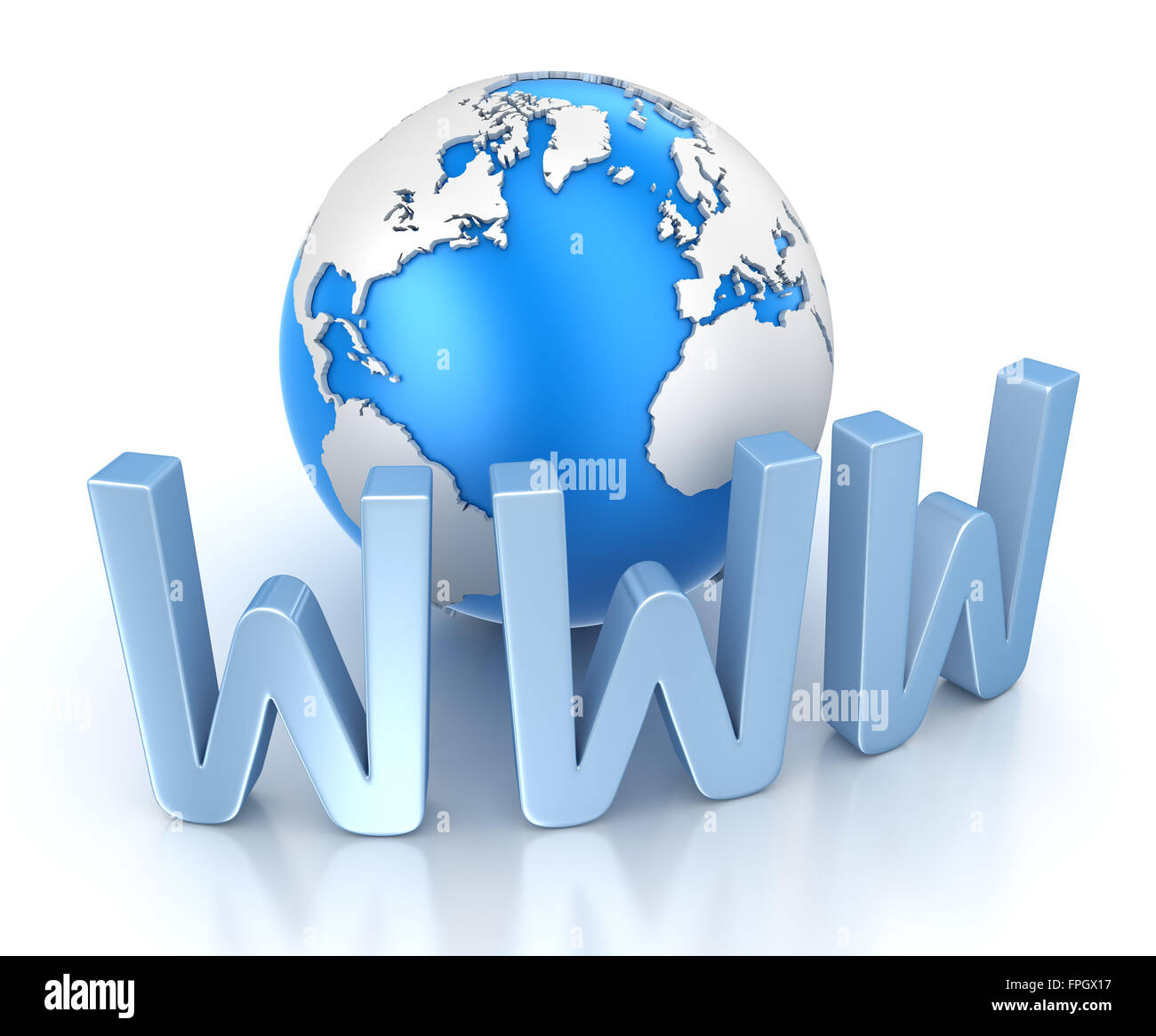 Www internet concept , This is a computer generated and 3d rendered ...