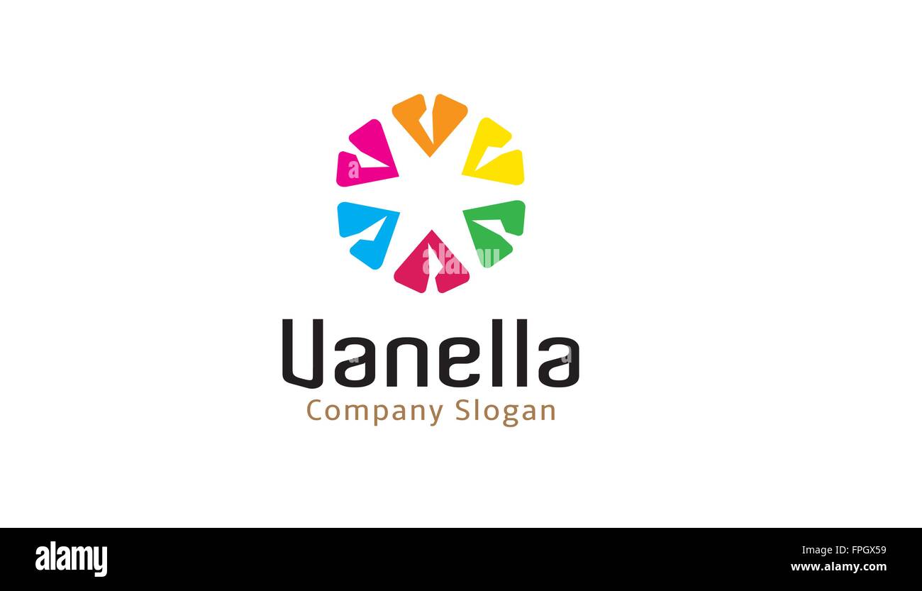 Abstract design colorful circle Cut Out Stock Images & Pictures - Alamy