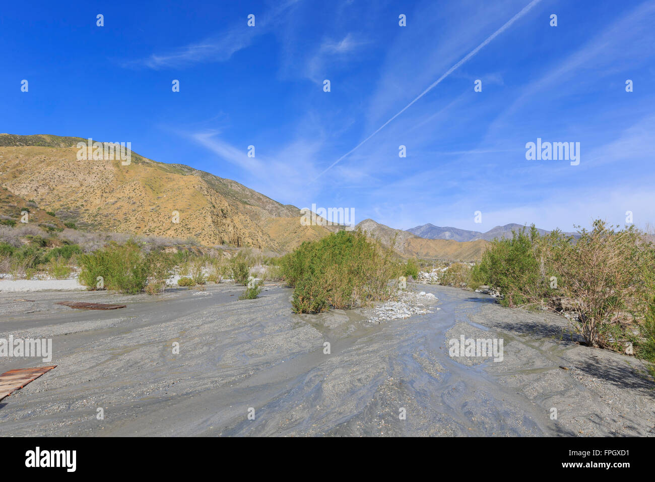 Changeling trail - Pacific Crest Trail at Whitewater Preserve Stock ...