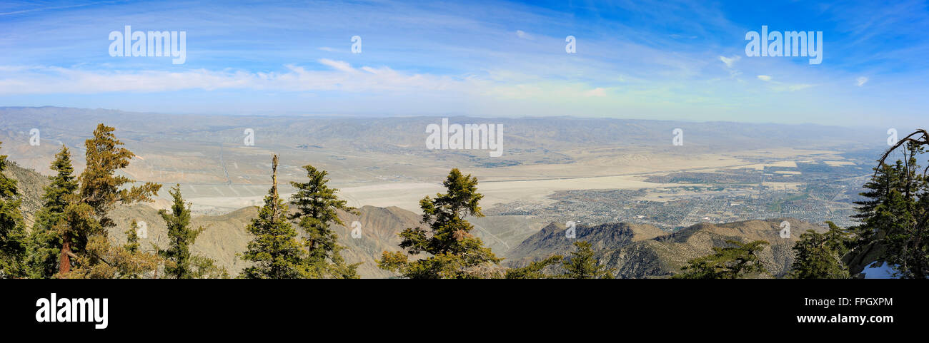 Aerial view of Palm Springs city from top, California Stock Photo - Alamy
