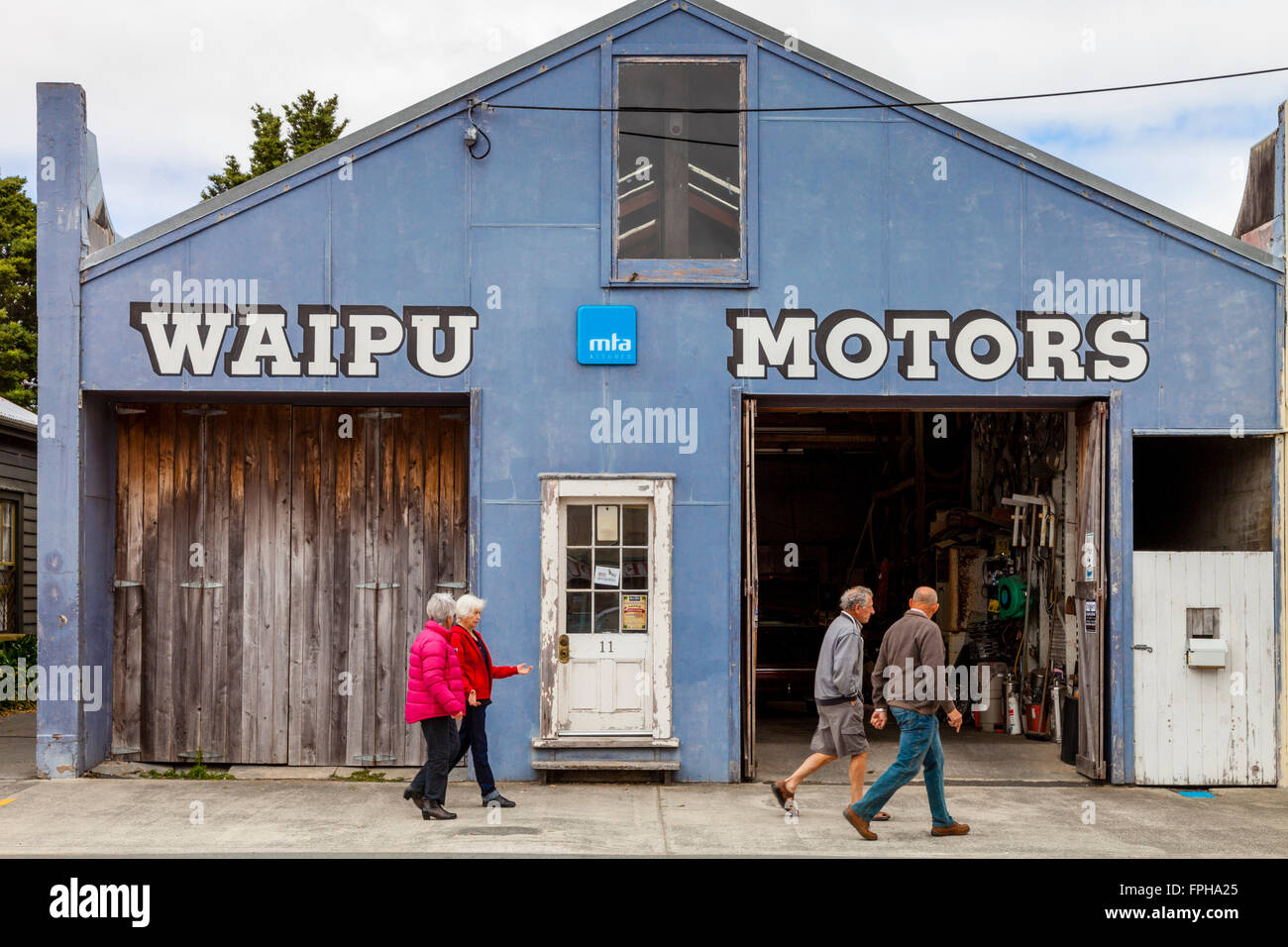 Waipu Motors, Waipu, New Zealand Stock Photo - Alamy