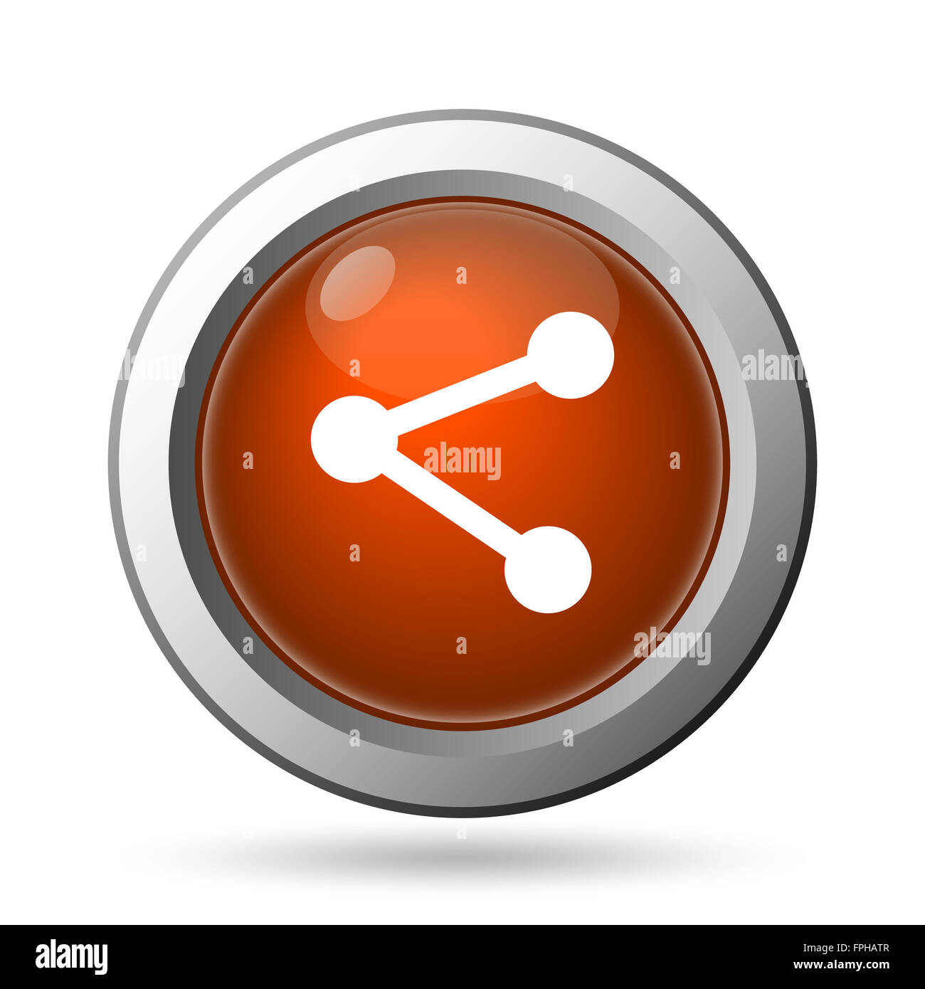 Social media - link icon. Internet button on white background Stock ...