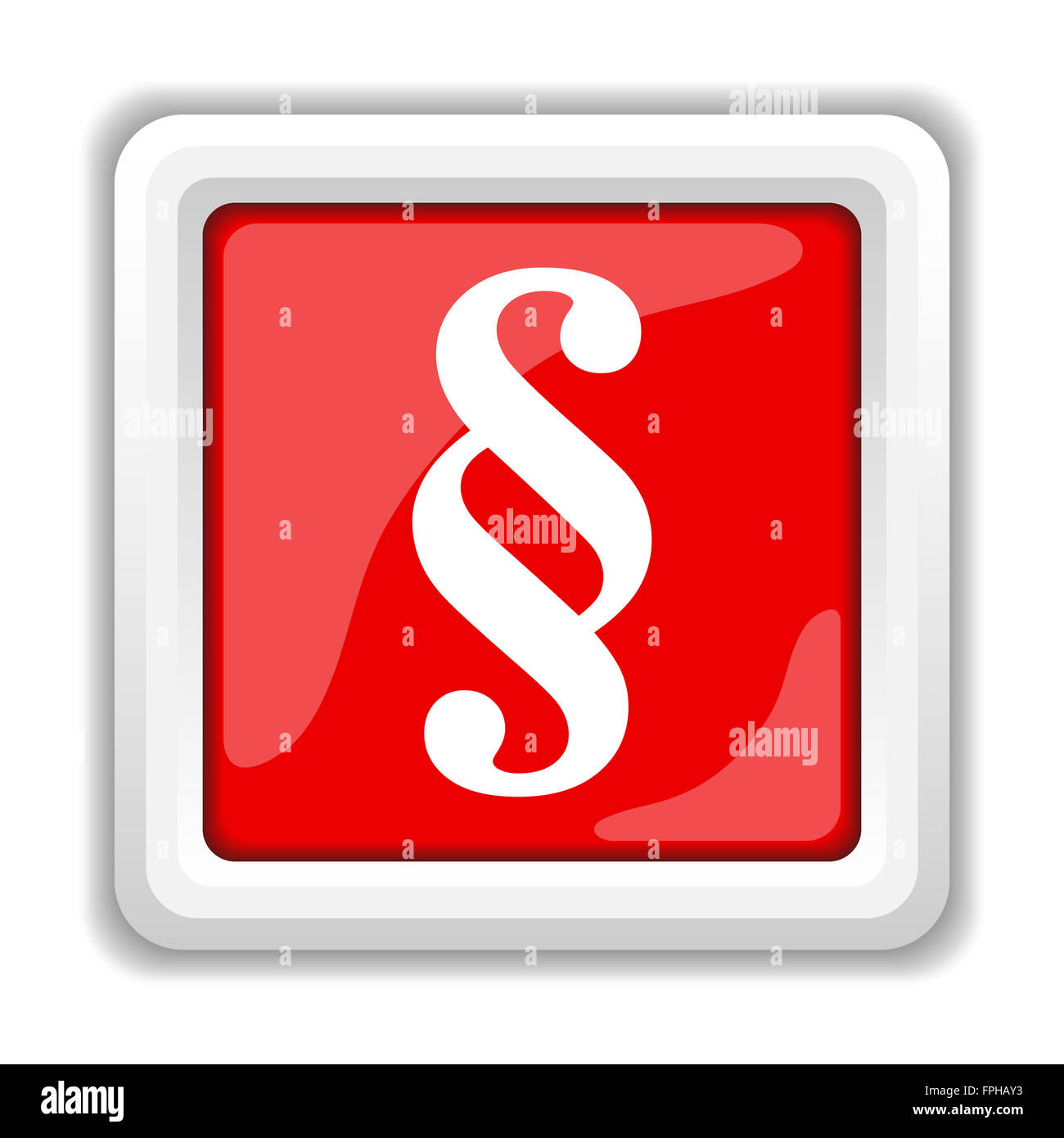Paragraph icon. Internet button on white background Stock Photo - Alamy
