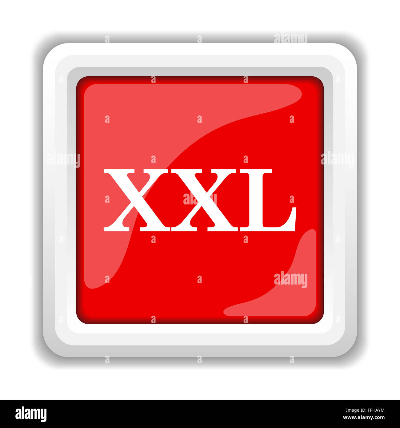 XXL icon. Internet button on white background Stock Photo - Alamy