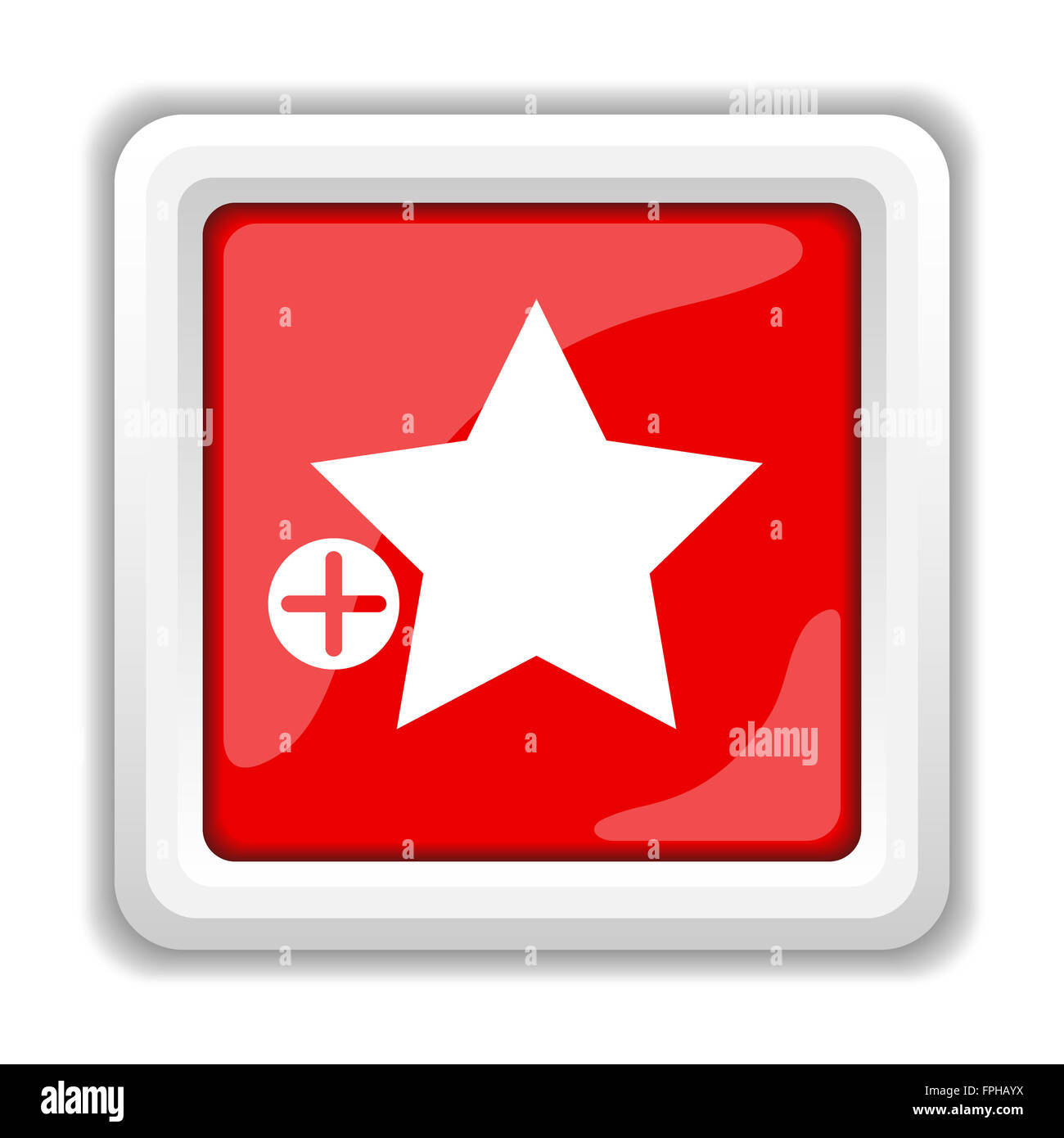 Add to favorites icon. Internet button on white background Stock Photo ...