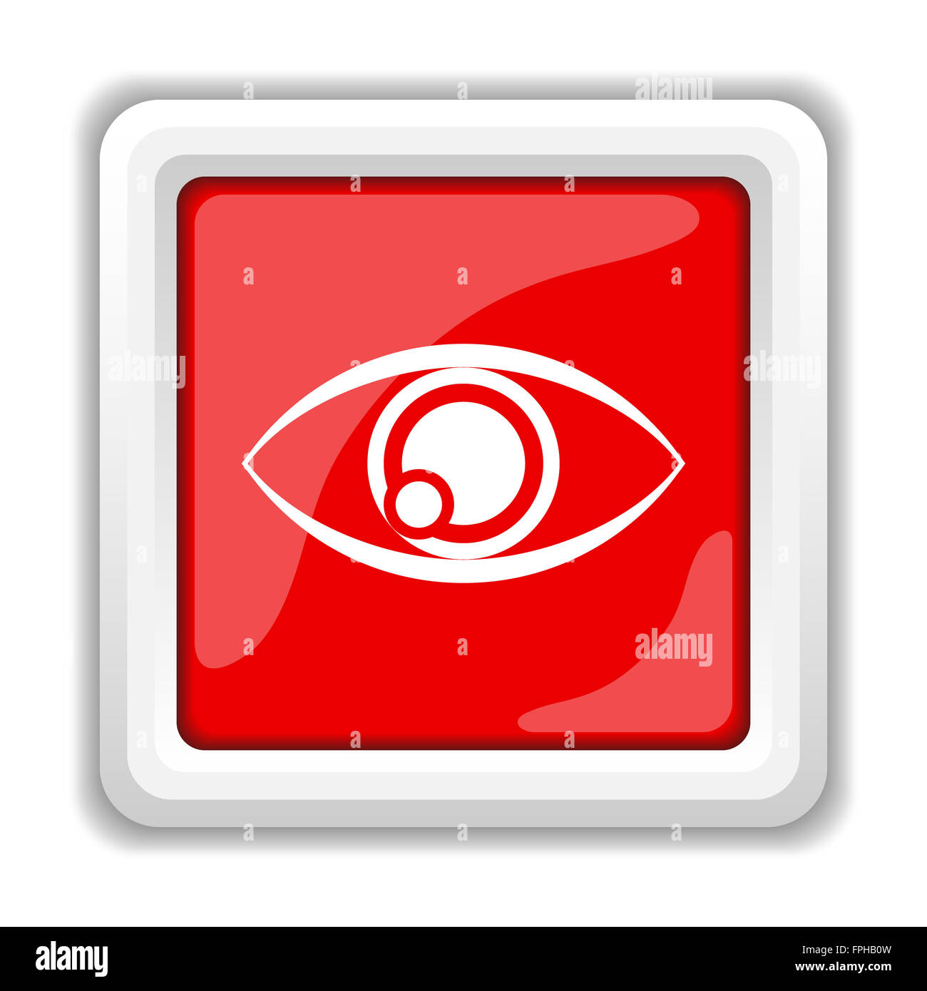 Eye icon. Internet button on white background Stock Photo - Alamy