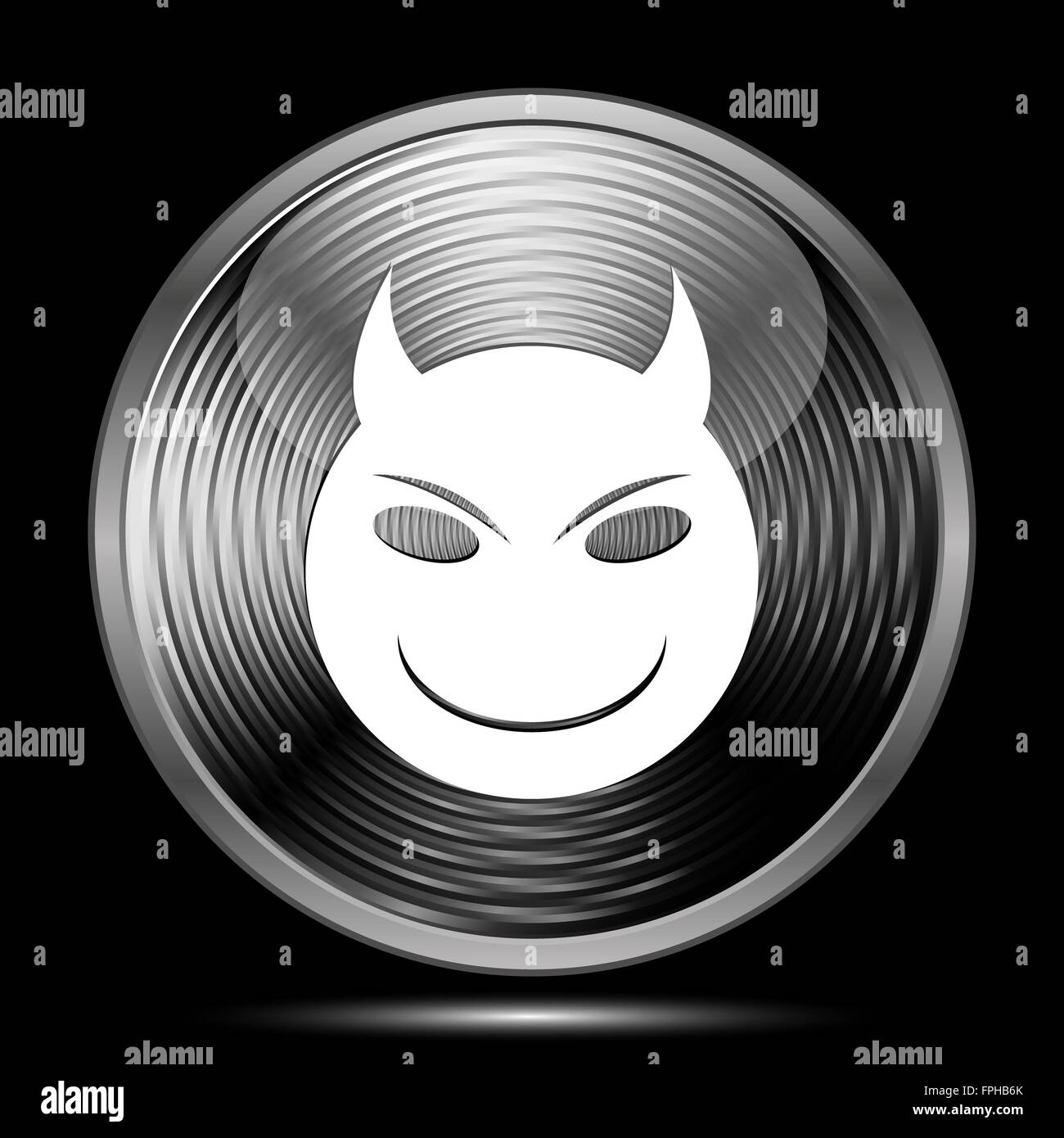 Devil horns tail Black and White Stock Photos & Images - Alamy