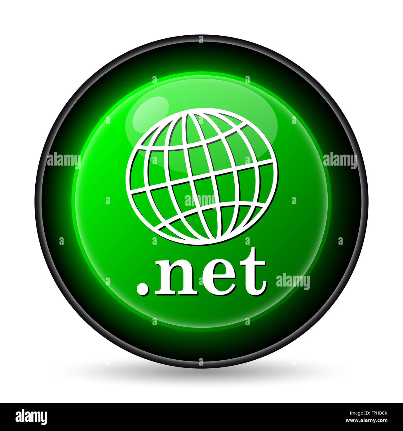 .net icon. Internet button on white background Stock Photo - Alamy