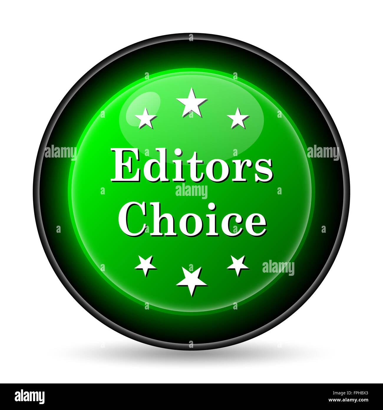 Editors choice icon. Internet button on white background Stock Photo ...
