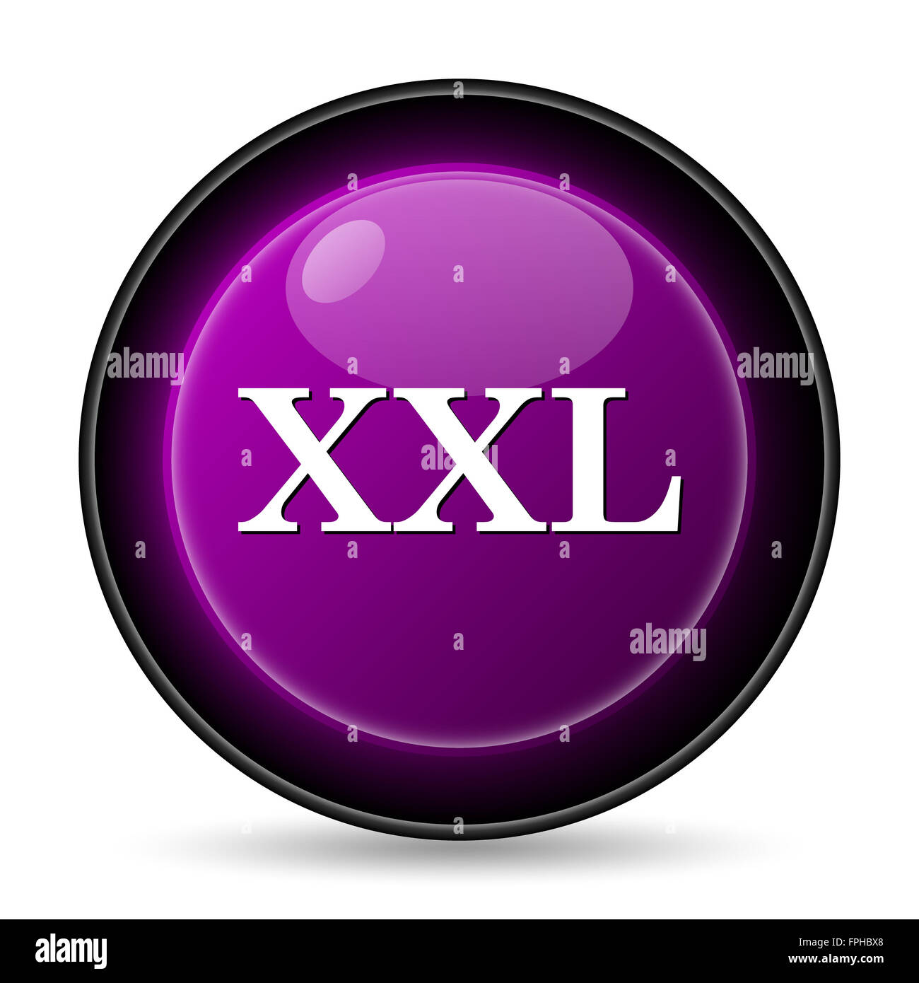 XXL icon. Internet button on white background Stock Photo - Alamy