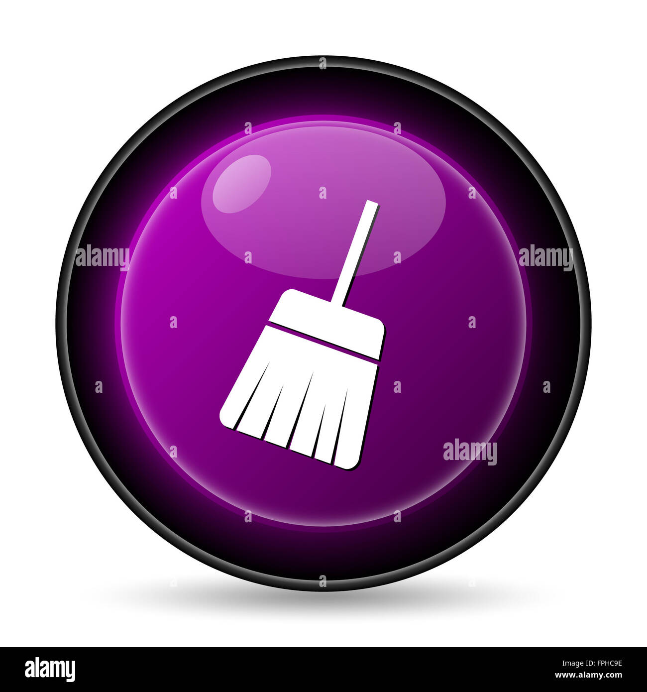 Sweep icon. Internet button on white background Stock Photo - Alamy