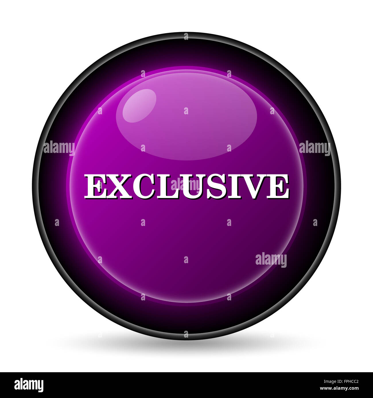 Exclusive icon. Internet button on white background Stock Photo - Alamy