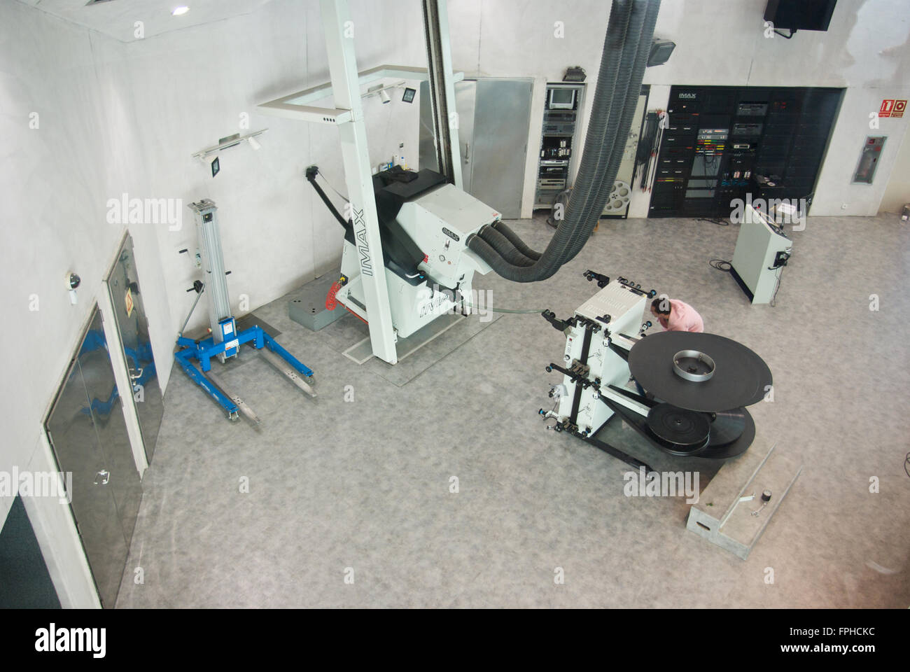 IMAX Projection Room, Parque de las Ciencias, Valencia, Spain Stock ...