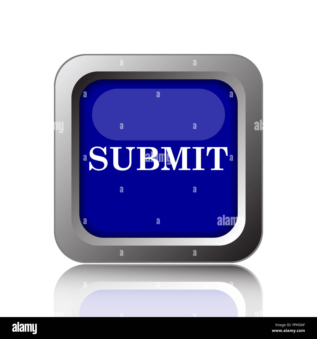 Submit icon. Internet button on white background Stock Photo - Alamy