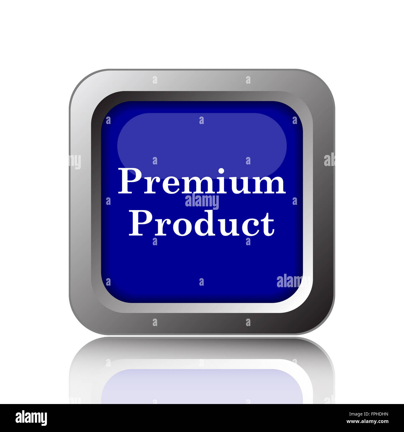 Premium product icon. Internet button on white background Stock Photo ...