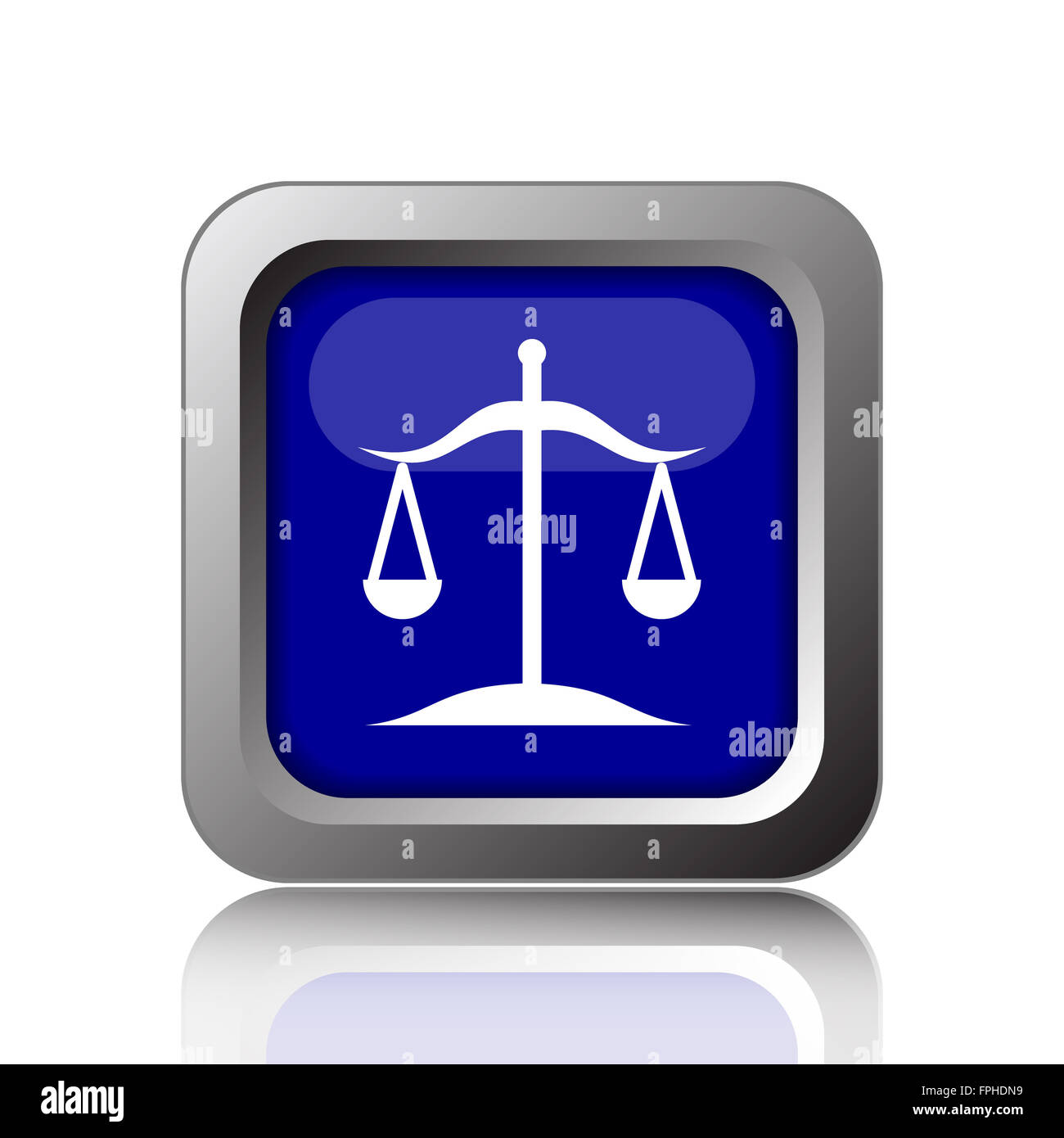 Balance icon. Internet button on white background Stock Photo - Alamy