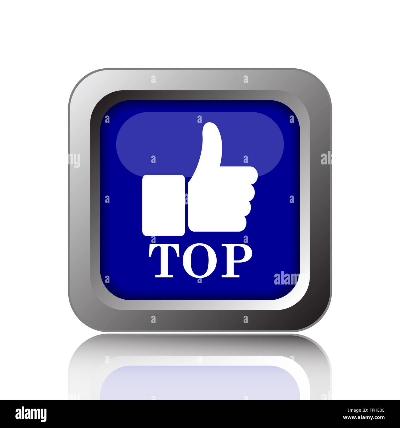 Top icon. Internet button on white background Stock Photo - Alamy