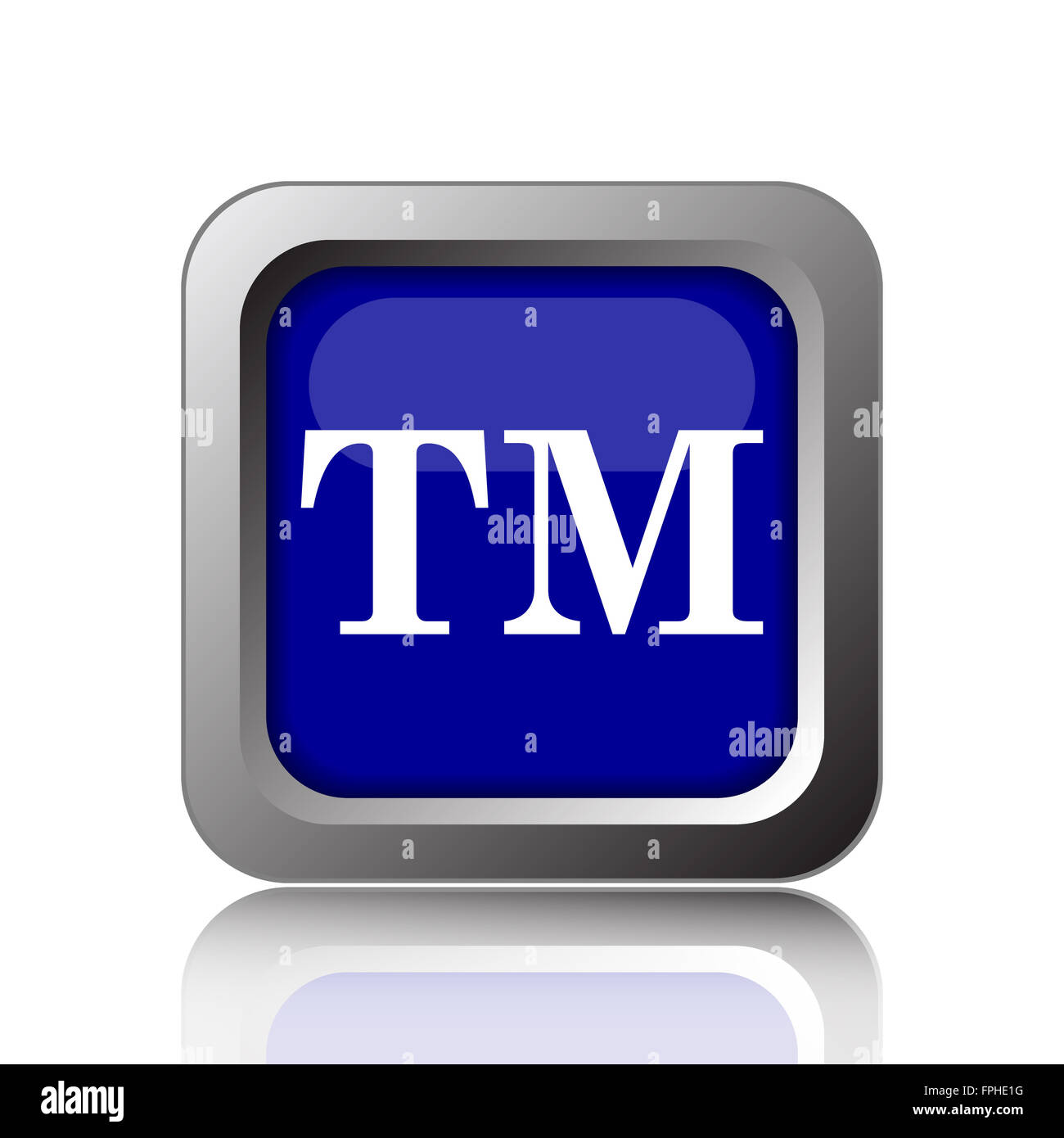 Trade mark icon. Internet button on white background Stock Photo - Alamy