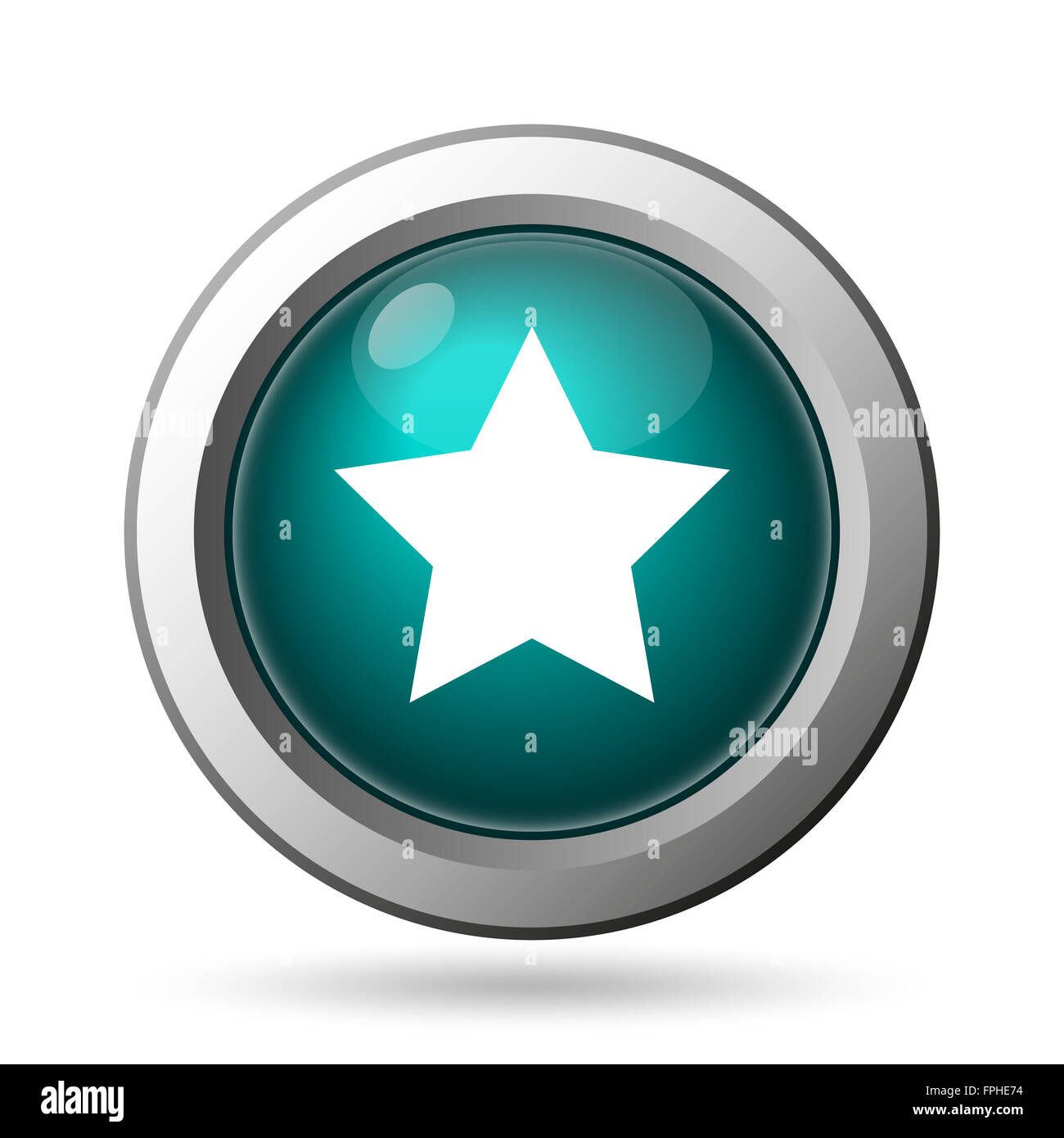 Favorite icon. Internet button on white background Stock Photo - Alamy