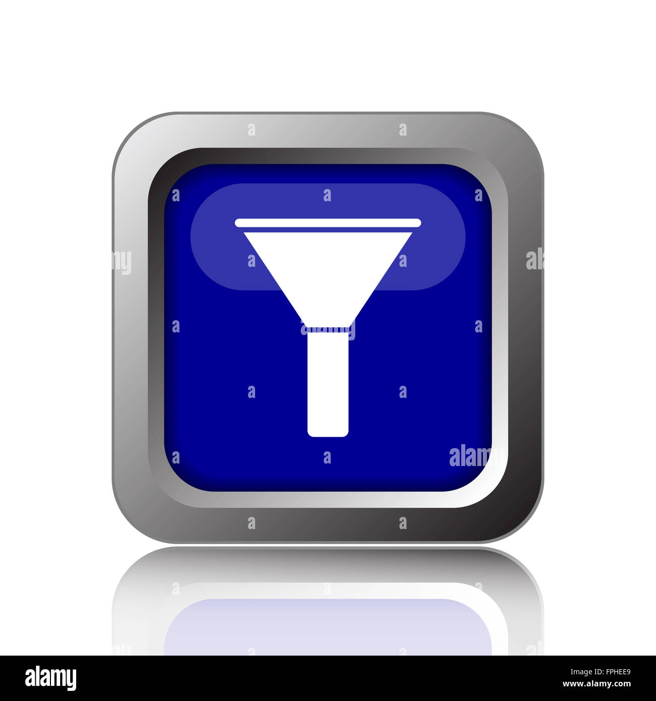 Filter icon. Internet button on white background Stock Photo - Alamy