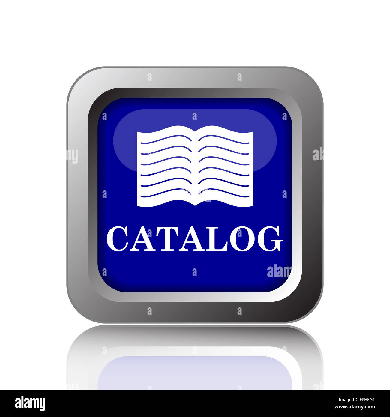 Catalog icon. Internet button on white background Stock Photo - Alamy