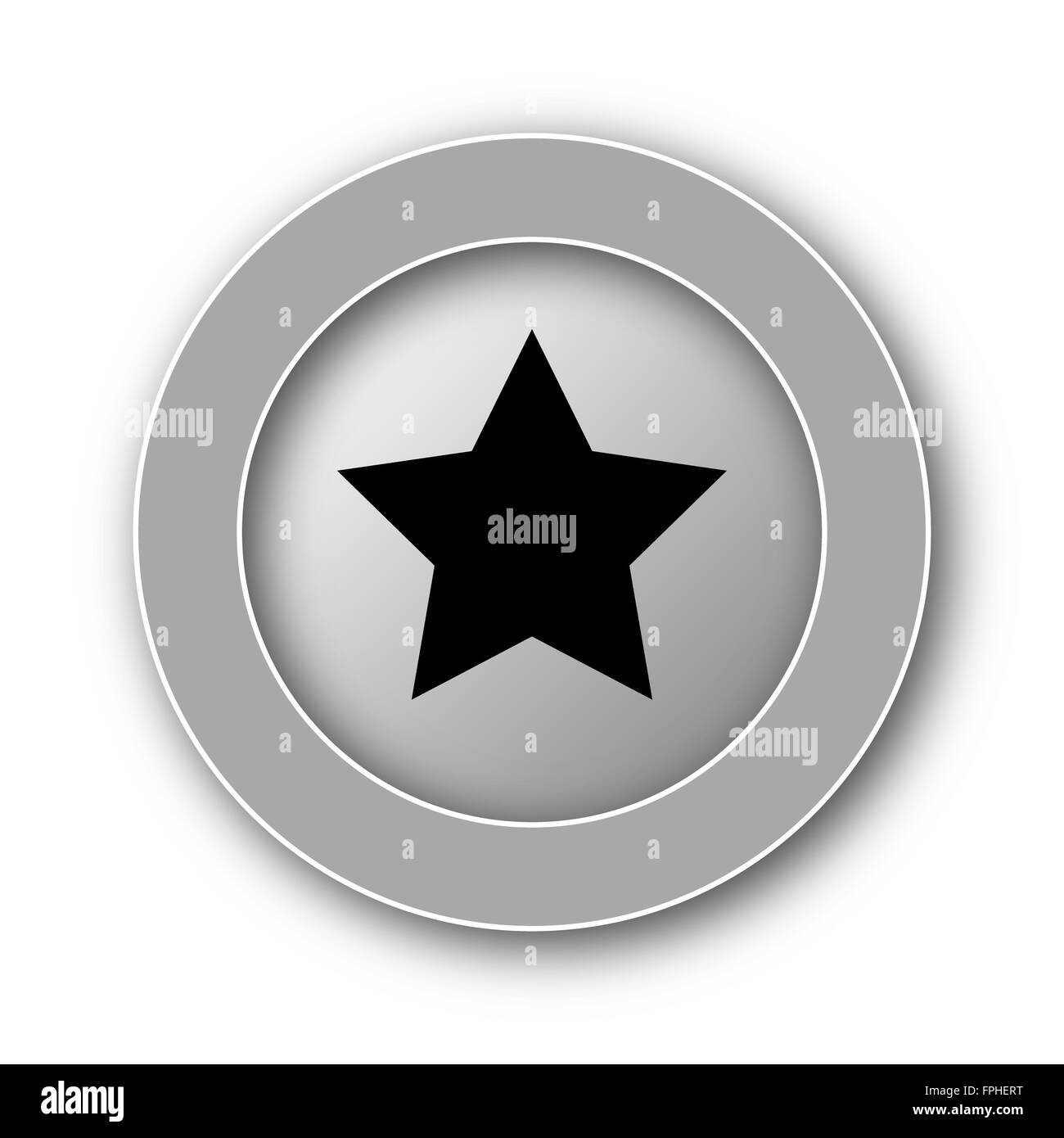 Favorite icon. Internet button on white background Stock Photo - Alamy