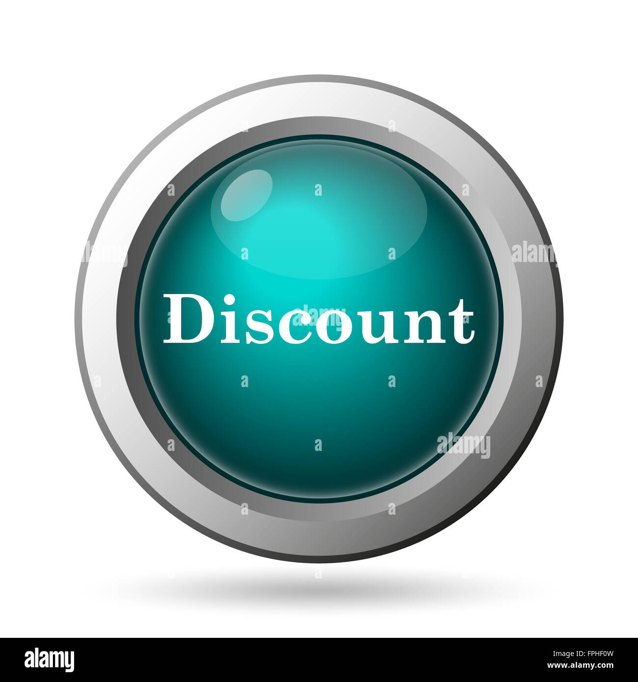 Discount icon. Internet button on white background Stock Photo - Alamy