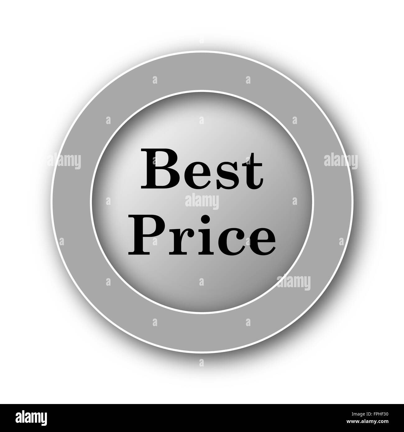 Best price icon. Internet button on white background Stock Photo - Alamy