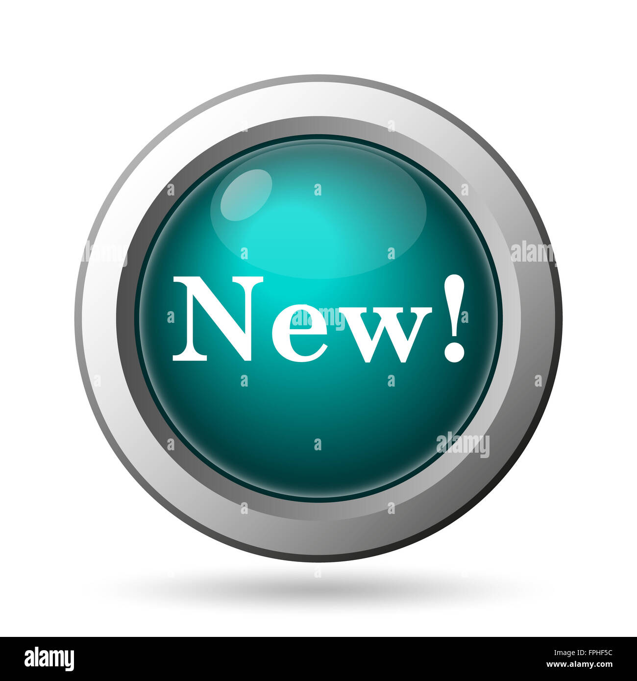 New icon. Internet button on white background Stock Photo - Alamy