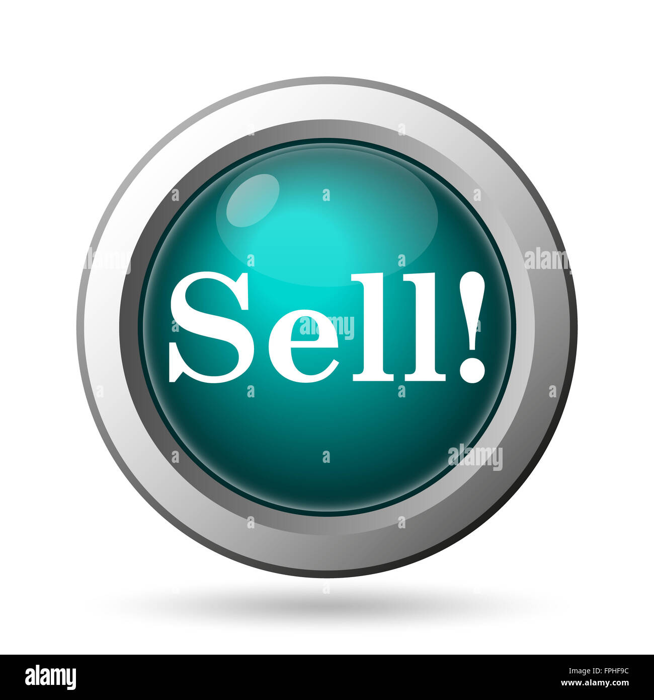Sell icon. Internet button on white background Stock Photo - Alamy