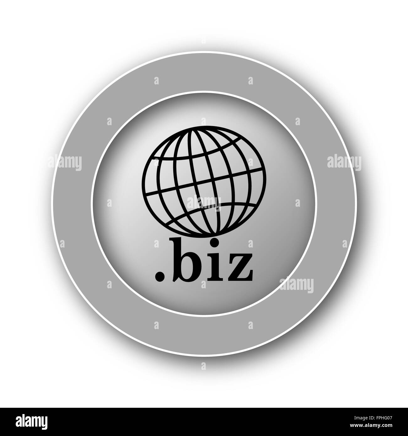 .biz icon. Internet button on white background Stock Photo - Alamy