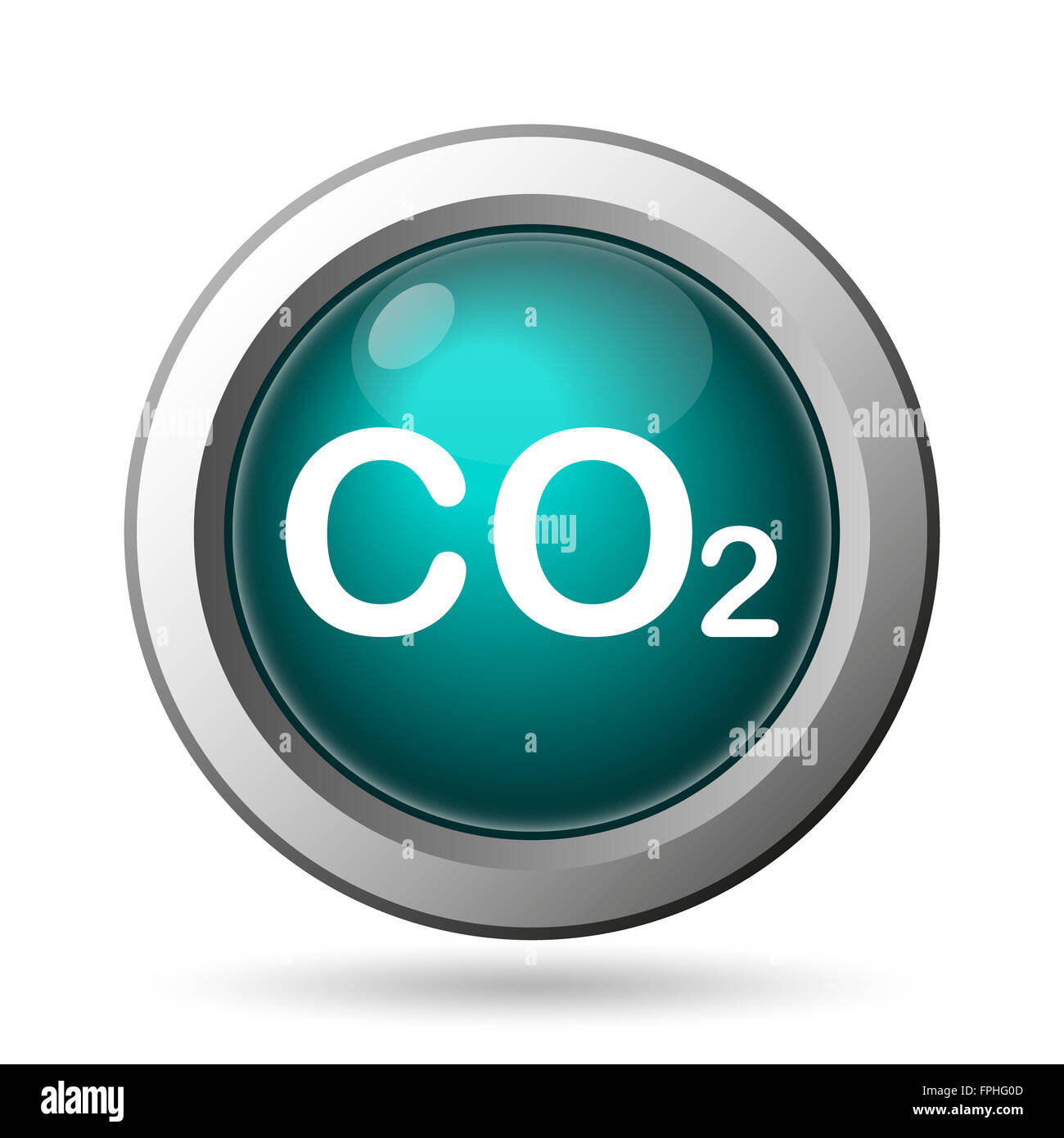 CO2 icon. Internet button on white background Stock Photo - Alamy
