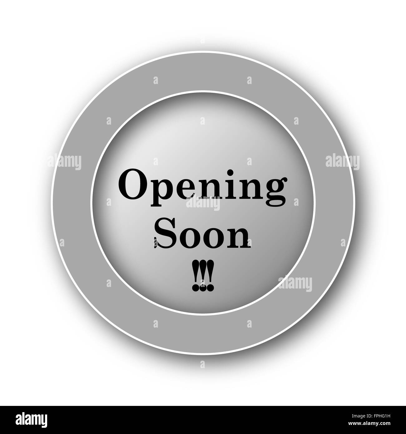 Opening soon sign Black and White Stock Photos & Images - Alamy