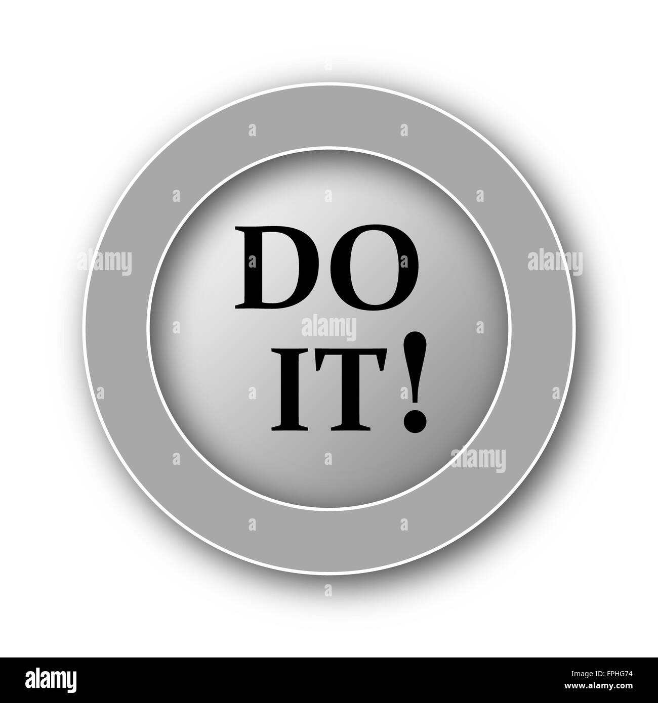 Do it icon. Internet button on white background Stock Photo - Alamy