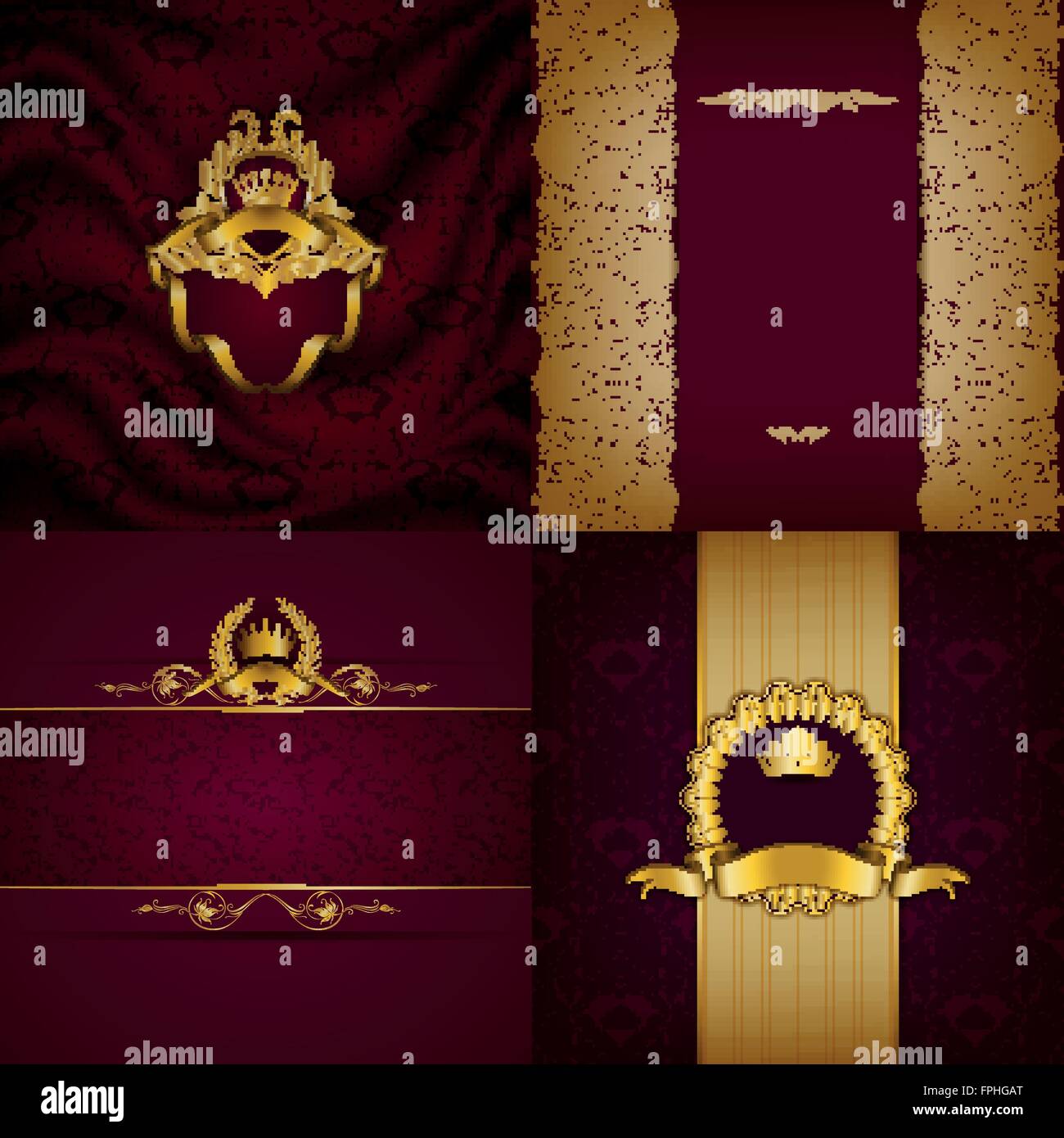 Elegant golden frame banner Stock Vector Image & Art - Alamy