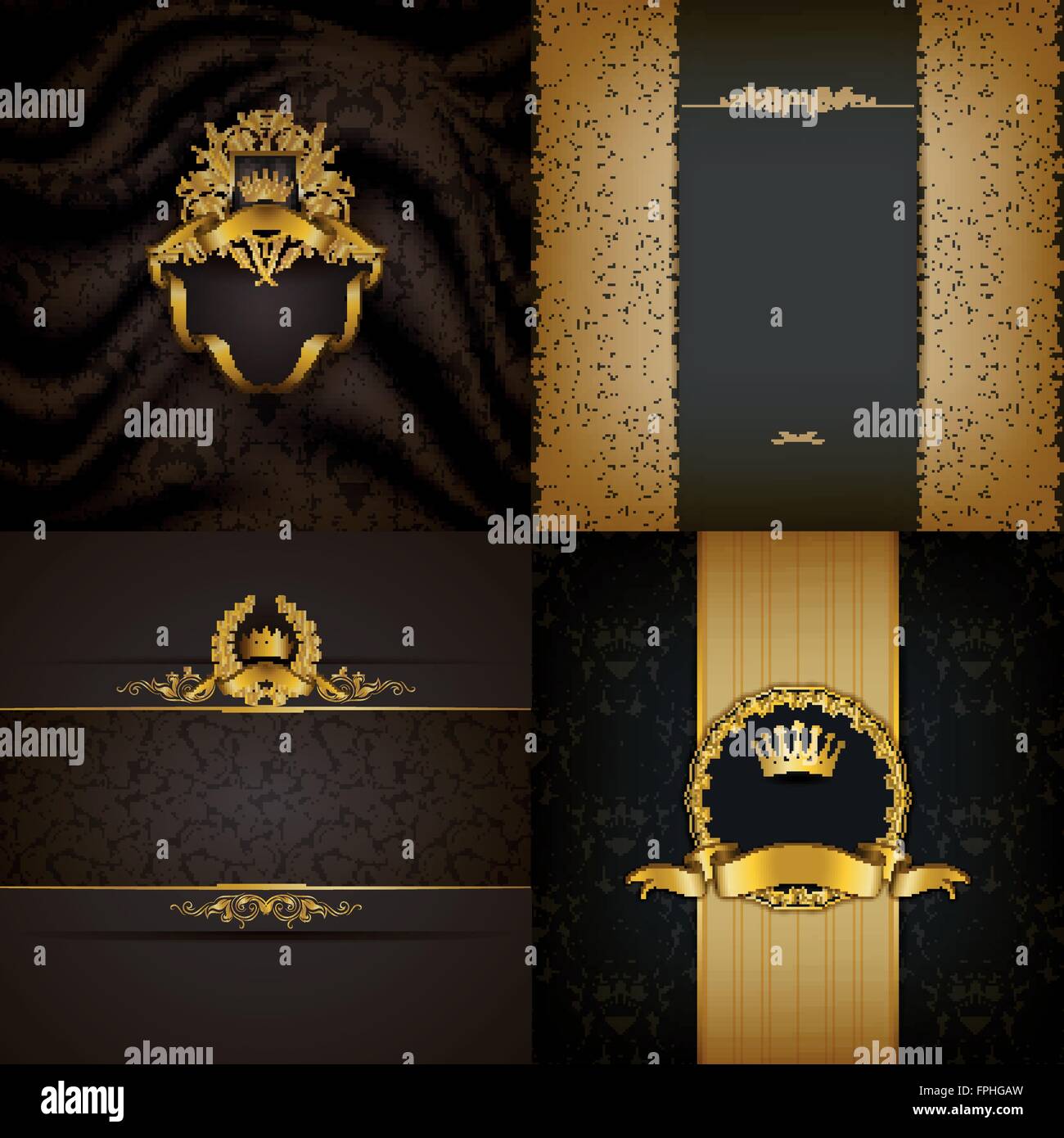Elegant golden frame banner Stock Vector Image & Art - Alamy