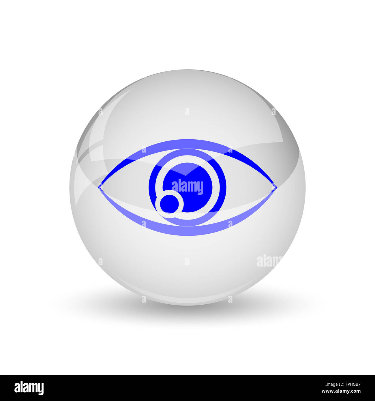 Eye icon. Internet button on white background Stock Photo - Alamy