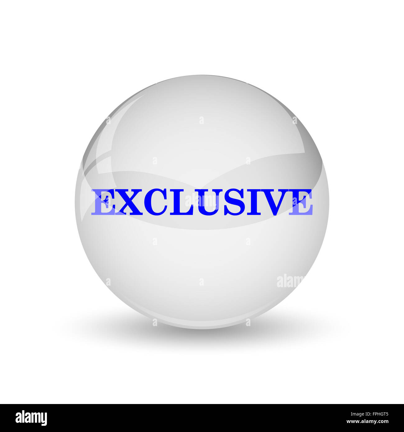 Exclusive icon. Internet button on white background Stock Photo - Alamy