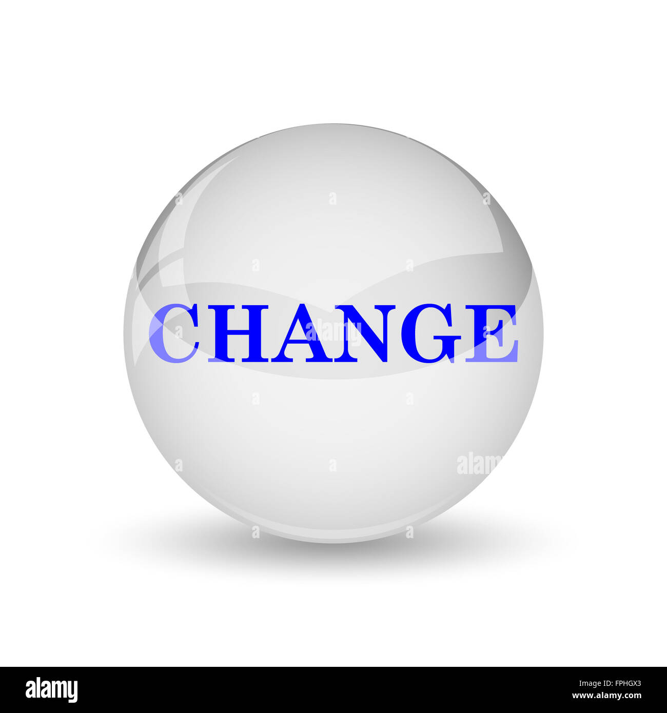 Change icon. Internet button on white background Stock Photo - Alamy
