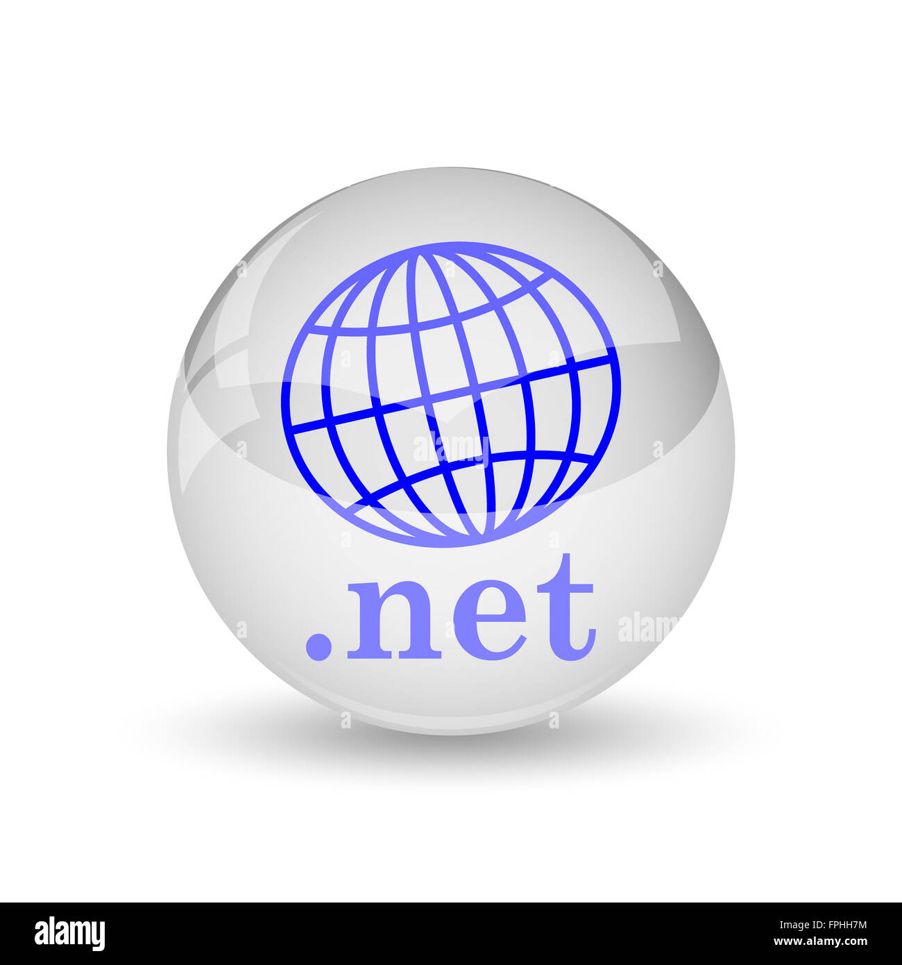 .net icon. Internet button on white background Stock Photo - Alamy