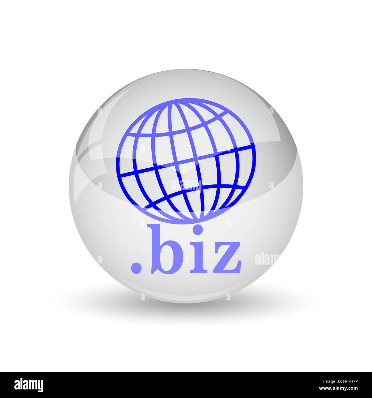 .biz icon. Internet button on white background Stock Photo - Alamy