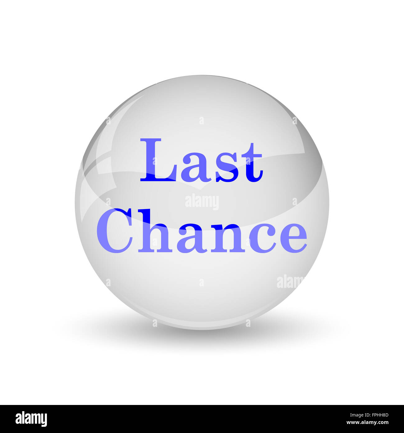 Last chance icon. Internet button on white background Stock Photo - Alamy
