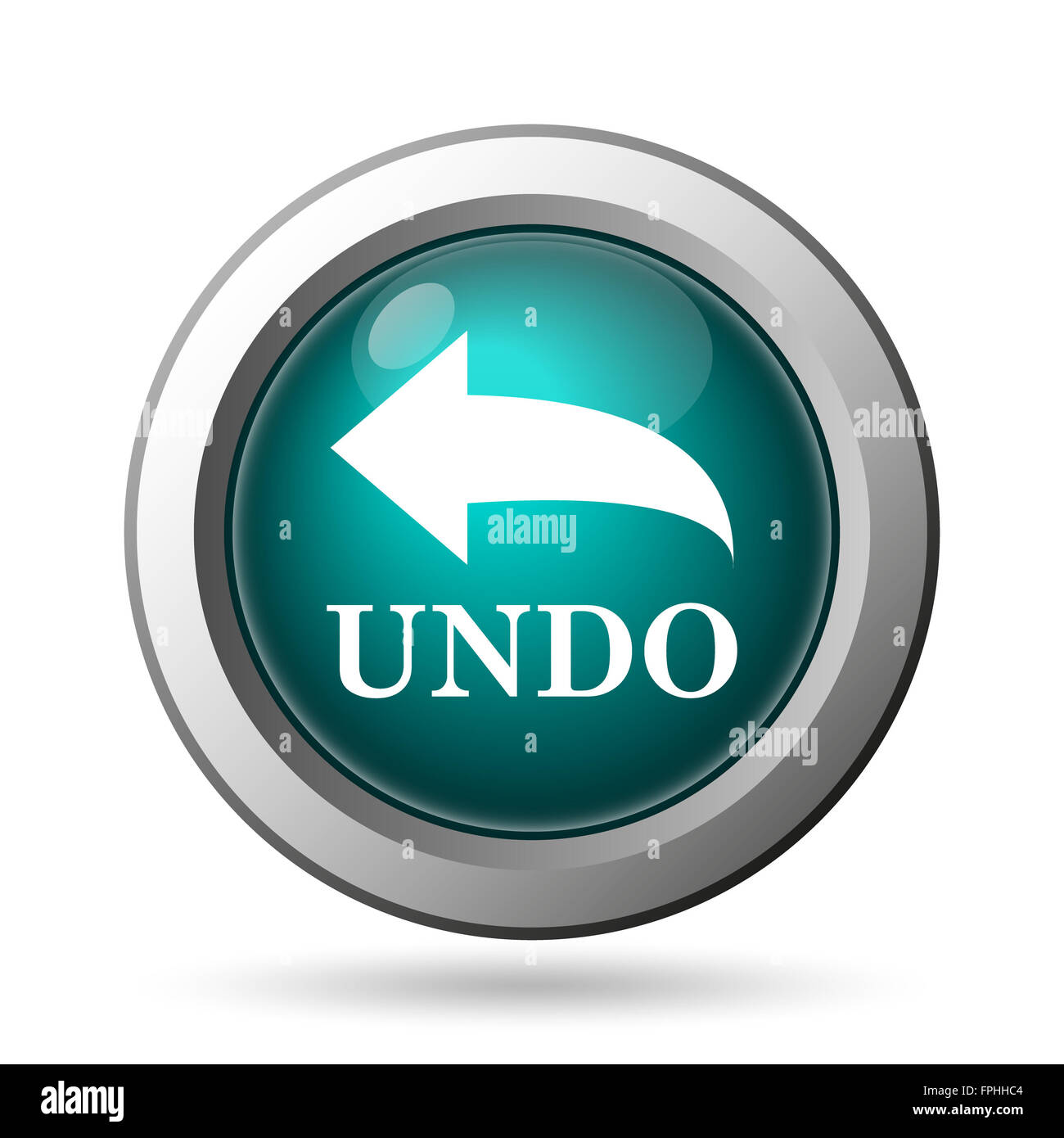Undo icon. Internet button on white background Stock Photo - Alamy