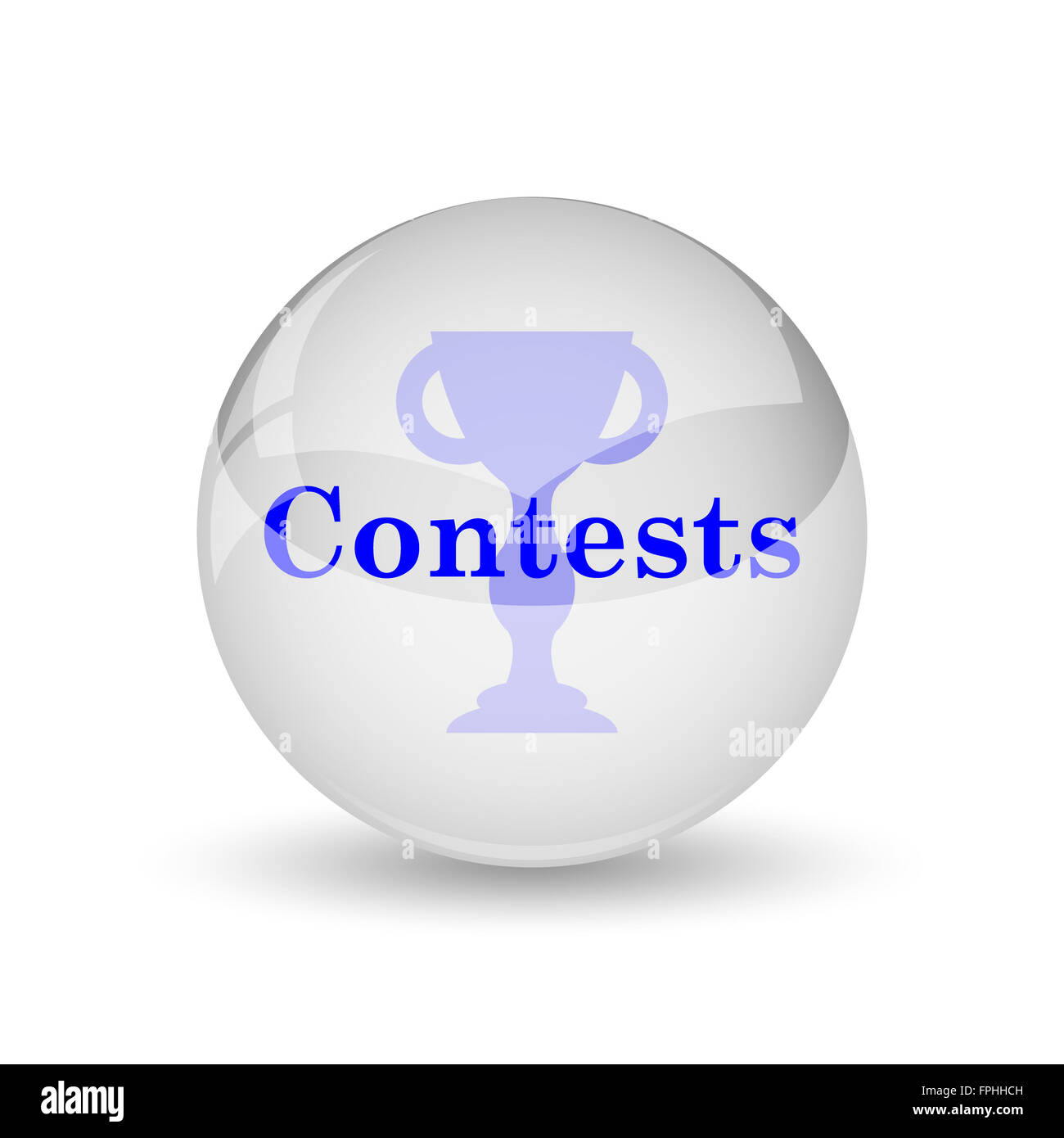Contests icon. Internet button on white background Stock Photo - Alamy