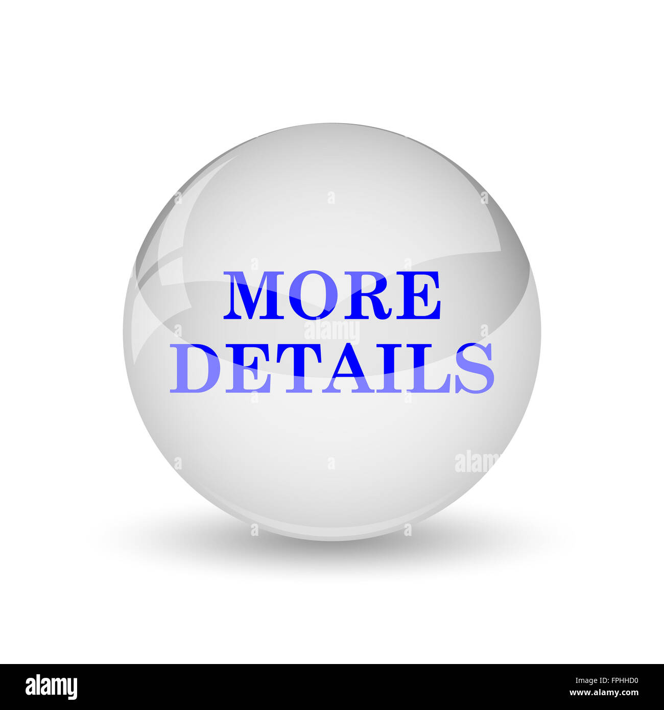 More details icon. Internet button on white background Stock Photo - Alamy