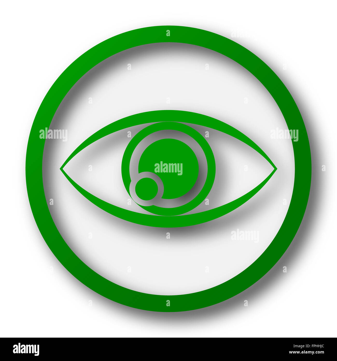 Eye icon. Internet button on white background Stock Photo - Alamy