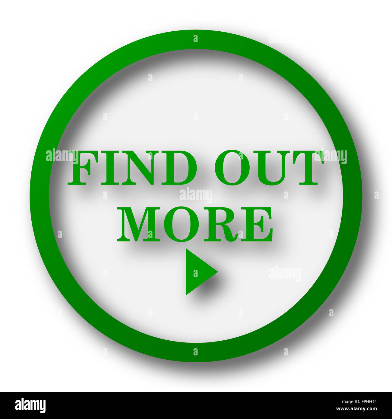 Find out more icon. Internet button on white background Stock Photo - Alamy