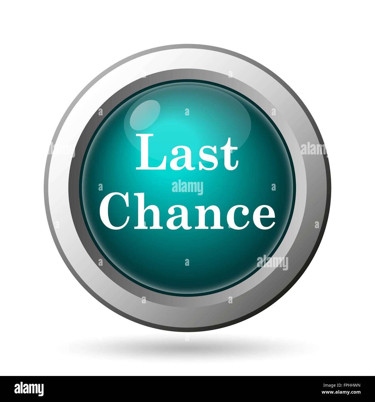 Last chance icon. Internet button on white background Stock Photo - Alamy